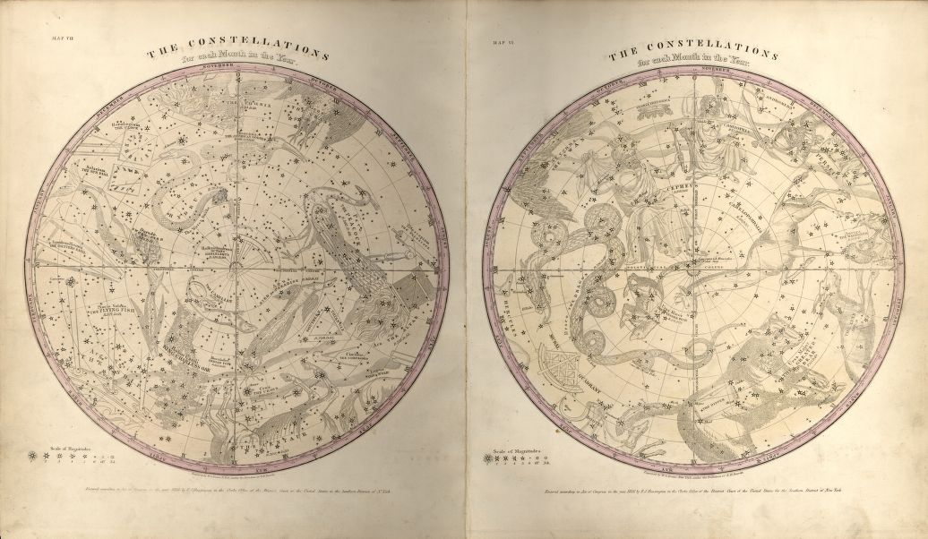 Celestial Charts Part 2: North and South Pole Constellations | Great ...